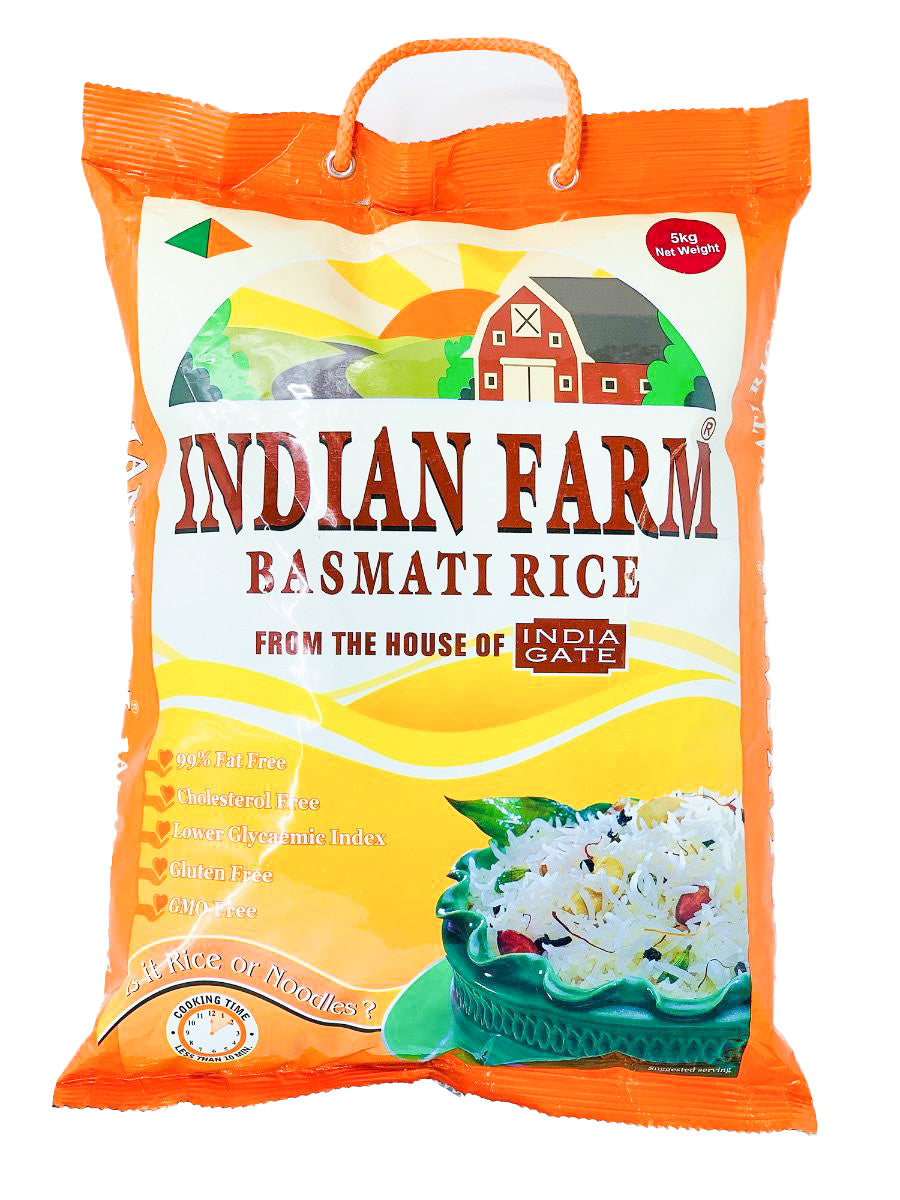 Indian Farm Basmati Rice 5kg – IndAusBasket