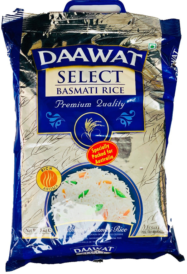 Daawat Select Basmati Rice 5kg – IndAusBasket